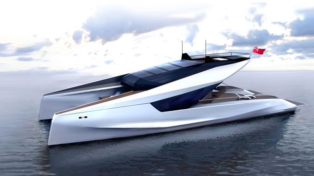 JFA Yachts and Peugeot team up on futuristic 35m power catamaran concept